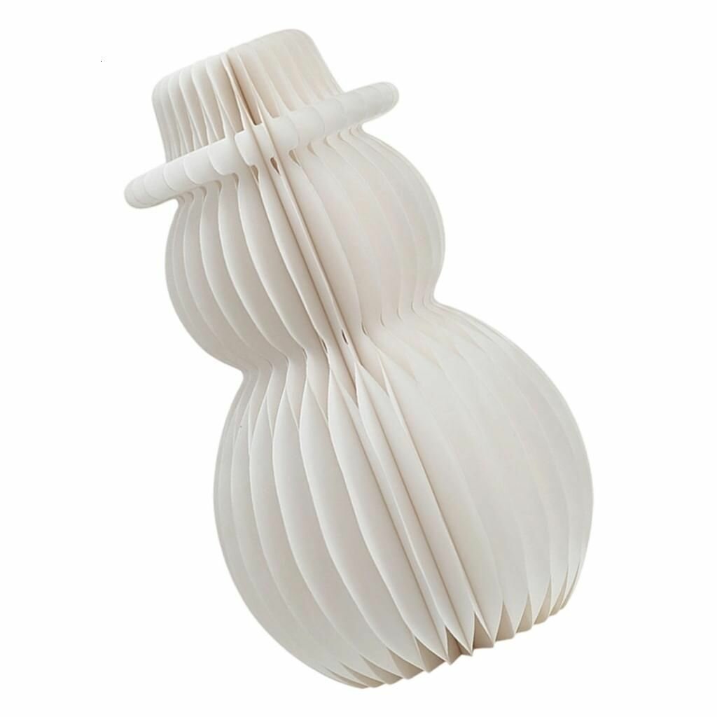 Зимний складной снеговик, Белый - Большой