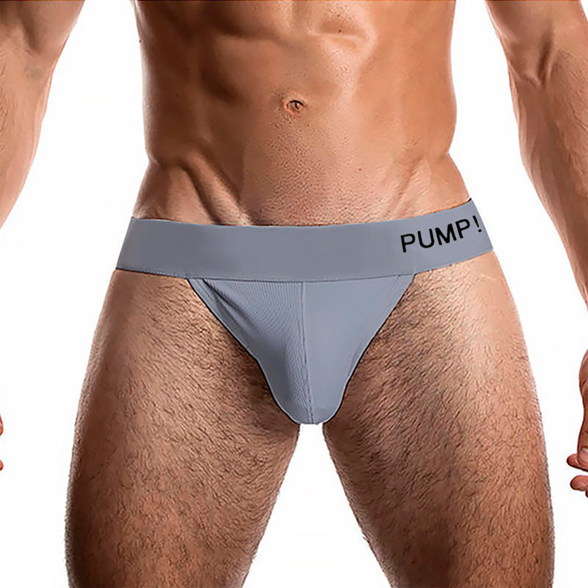 Трусы PUMP! джоки PU001-3, мужские, серые, хлопок, спандекс, размер M(46)