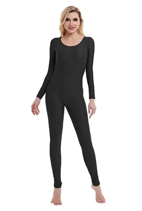 Черный женский комбинезон для танцев SPEERISE XXXL