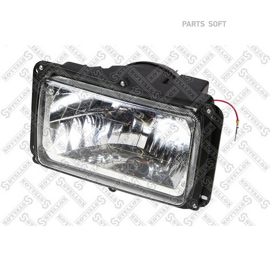 Фара головная ! ручной корректор, без лампочки, со штекерным разъёмом МАЗ, ГАЗ, КАМАЗ от официального дистрибьютора, STELLOX, артикул 8733092SX