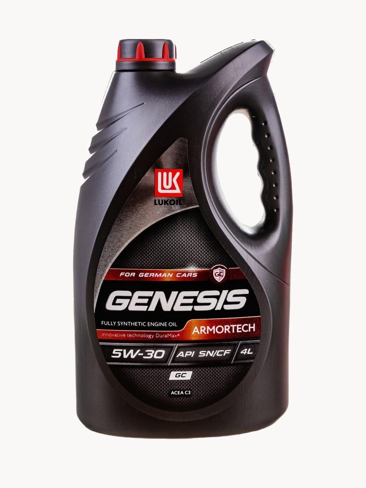 Моторное масло ЛУКОЙЛ GENESIS ARMORTECH, 5W-40, для европейских автомобилей, 4л