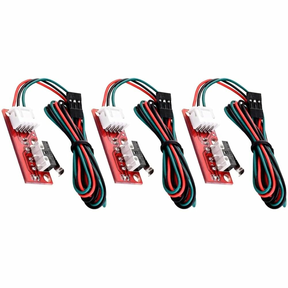 3 шт. концевых выключателя для Arduino, концевой выключатель и кабель, механический концевой выключатель для платы ЧПУ RAMPS 1.4, детали для 3D-принтера.