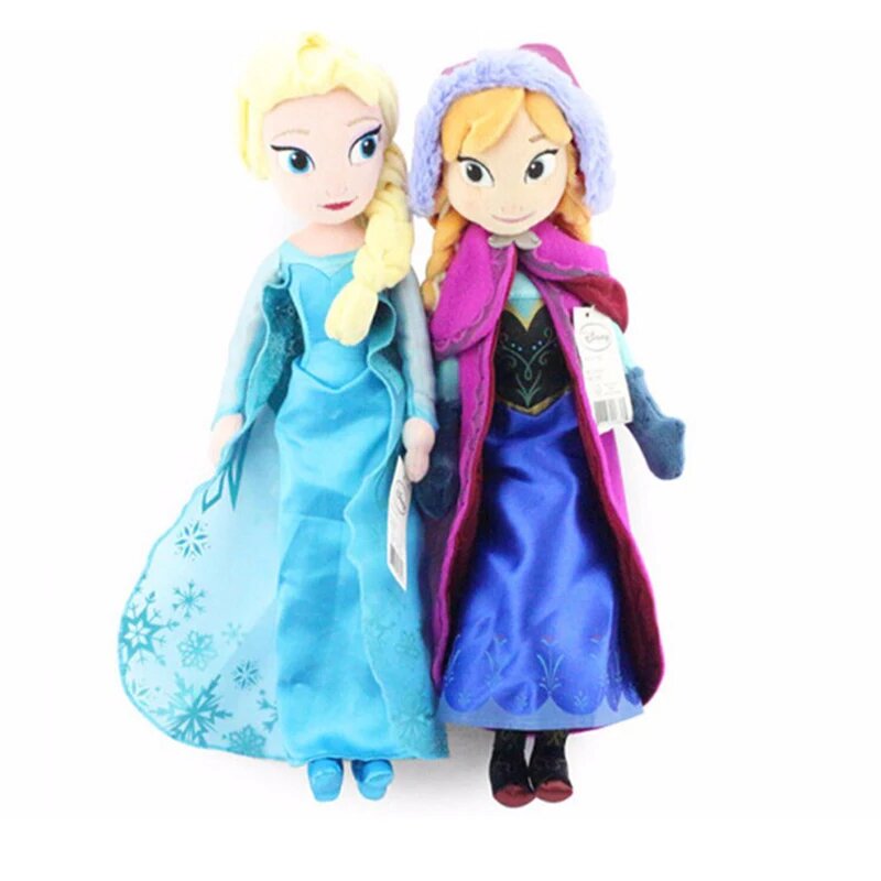 Мягкая игрушка Disney Frozen Анна и Эльза Синий, 40cm Anna Elsa