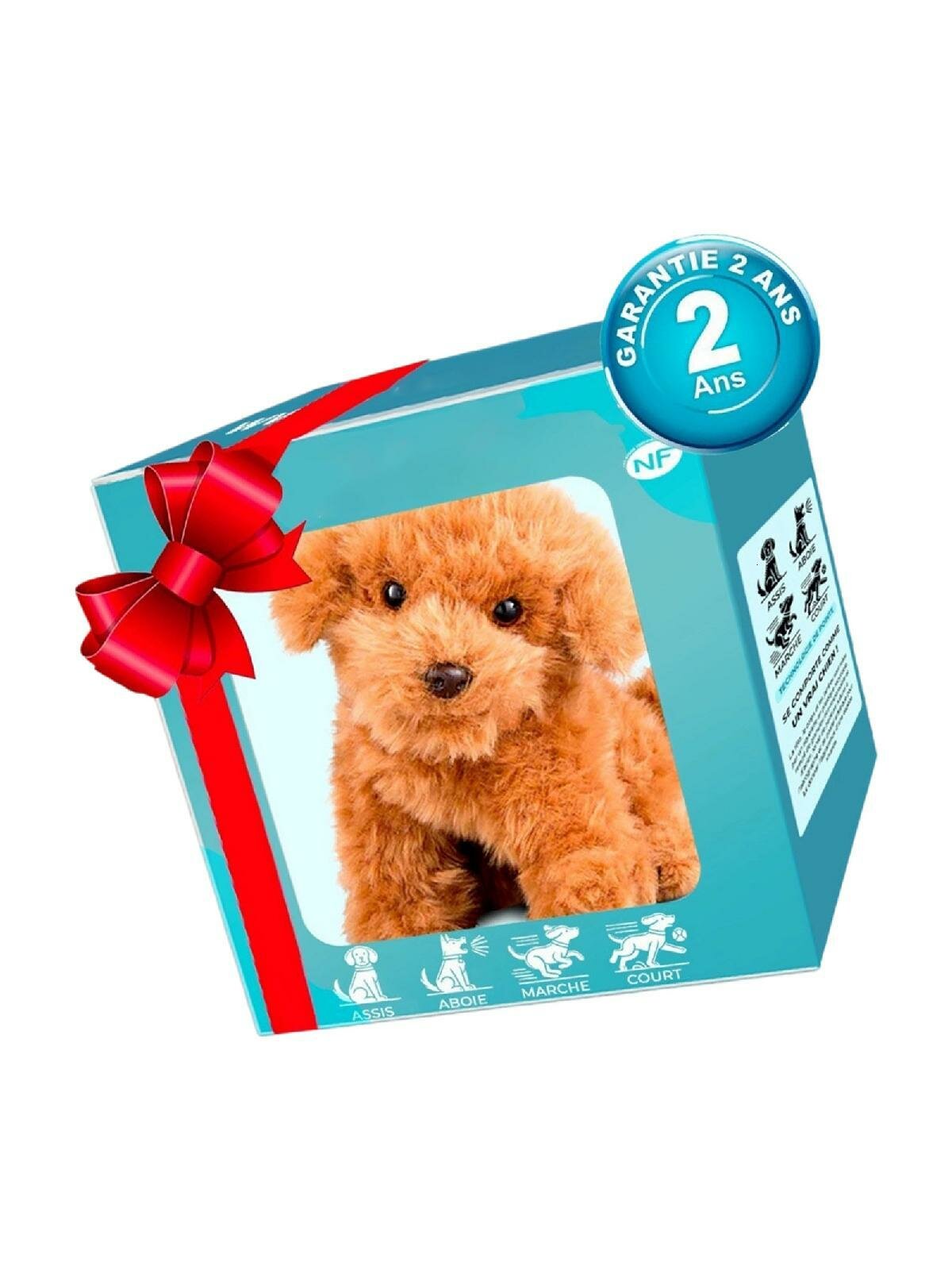 Реалистичные Роботы-щенки, Робот-Собака, Интерактивная Плюшевая собака, Робот-роботизированная игрушка для домашних животных