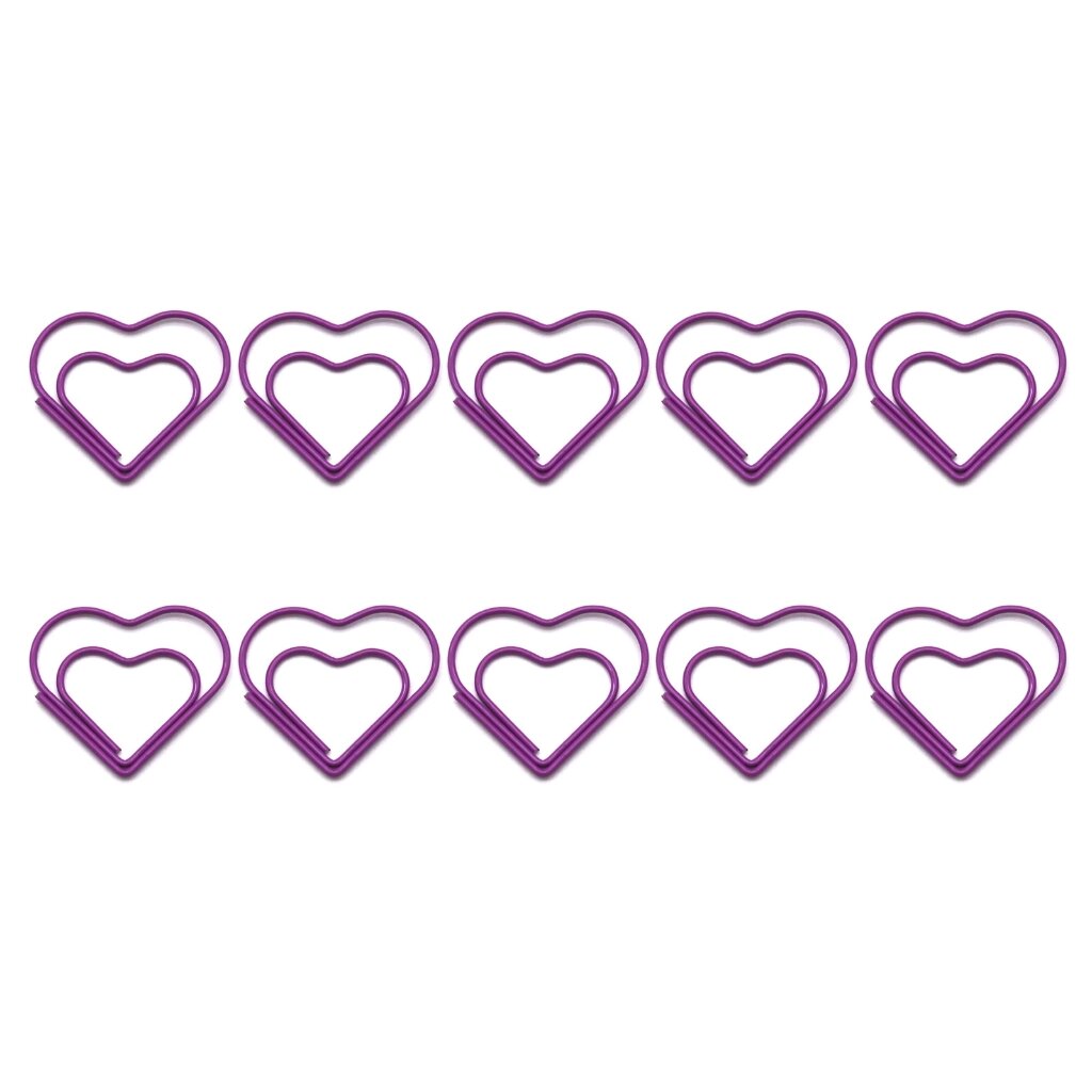 10 шт металлических скрепок для ежедневника Маленькие закладки скрепки в виде сердечек для студентов