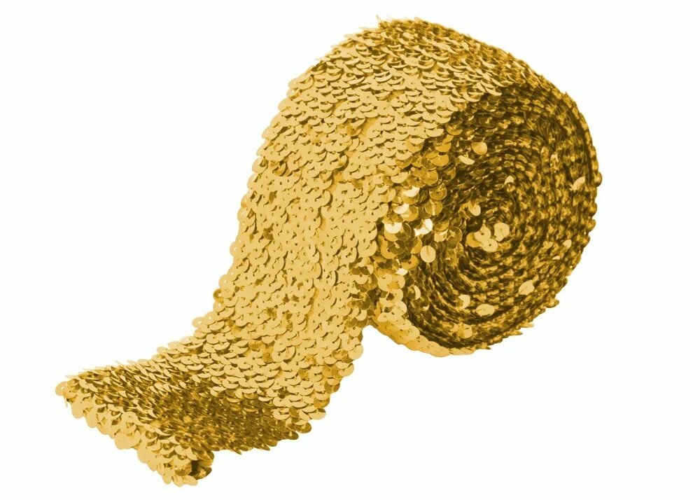 Эластичная отделка пайетками, плоская блестящая лента для самостоятельного шитья платьев, костюмов, украшений, повязок на голову и поделок