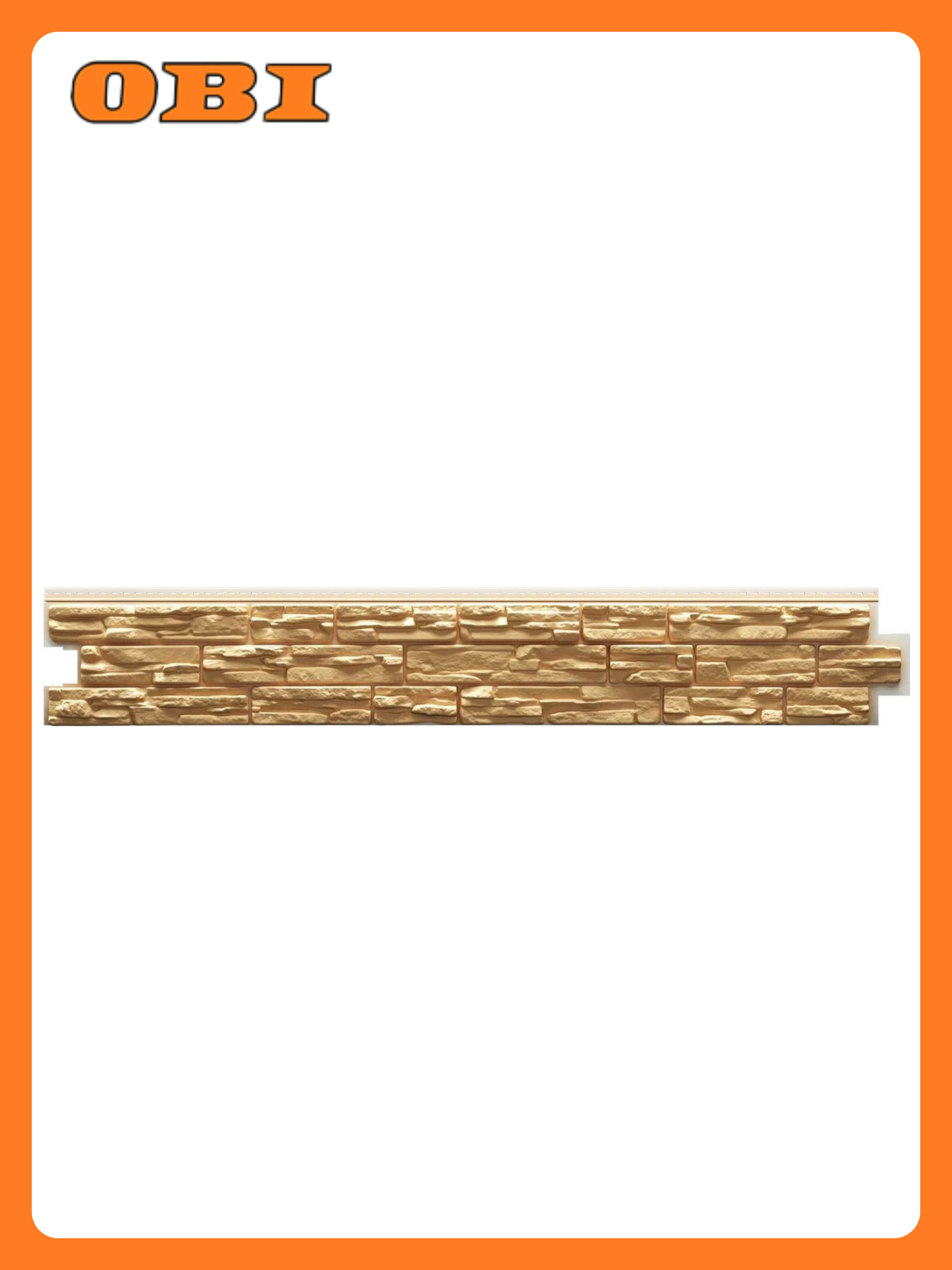 Сайдинг Docke ROCKY LUX Пекан, виниловый, под камень, золотистый, 178,7 см, 1шт