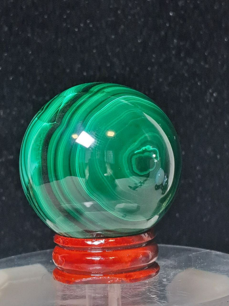 Шар малахит, натуральный камень, талисман, амулет, оберег, украшение, декор для дома, интерьера, 201 гр