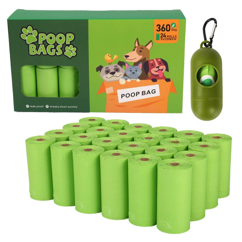 Кросс-бордерные полностью биоразлагаемые пакеты для уборки за питомцами, компостируемые пакеты для собачьих