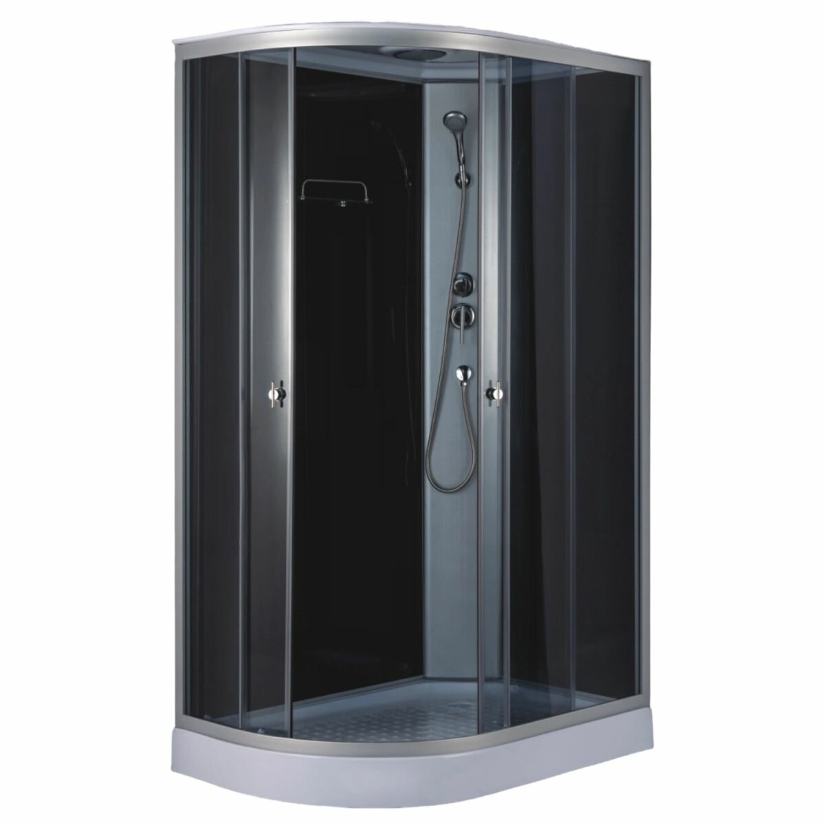 Душевая кабина Loranto 118х78х208 правосторонняя с низким поддоном CS-877EATM/B-120