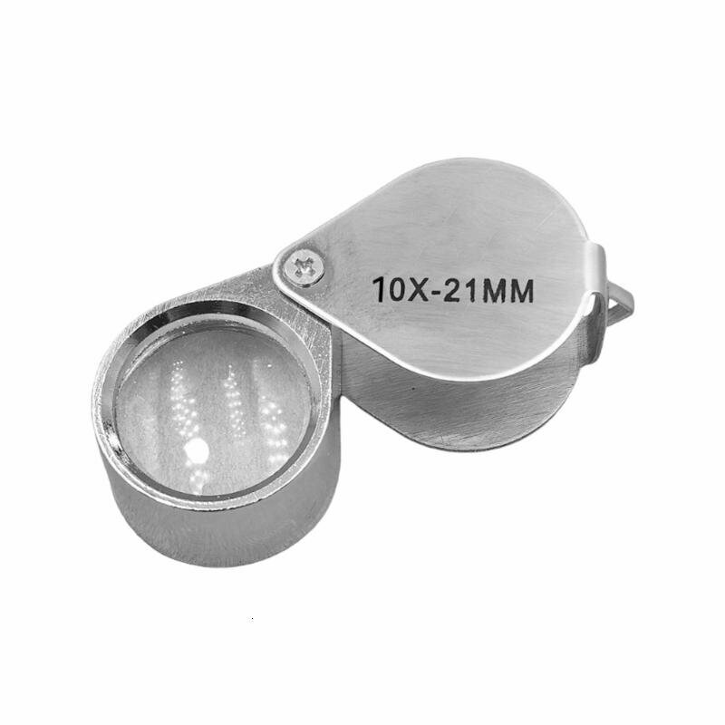 Лупа ювелирная 10-40X с металлическим корпусом, 10X