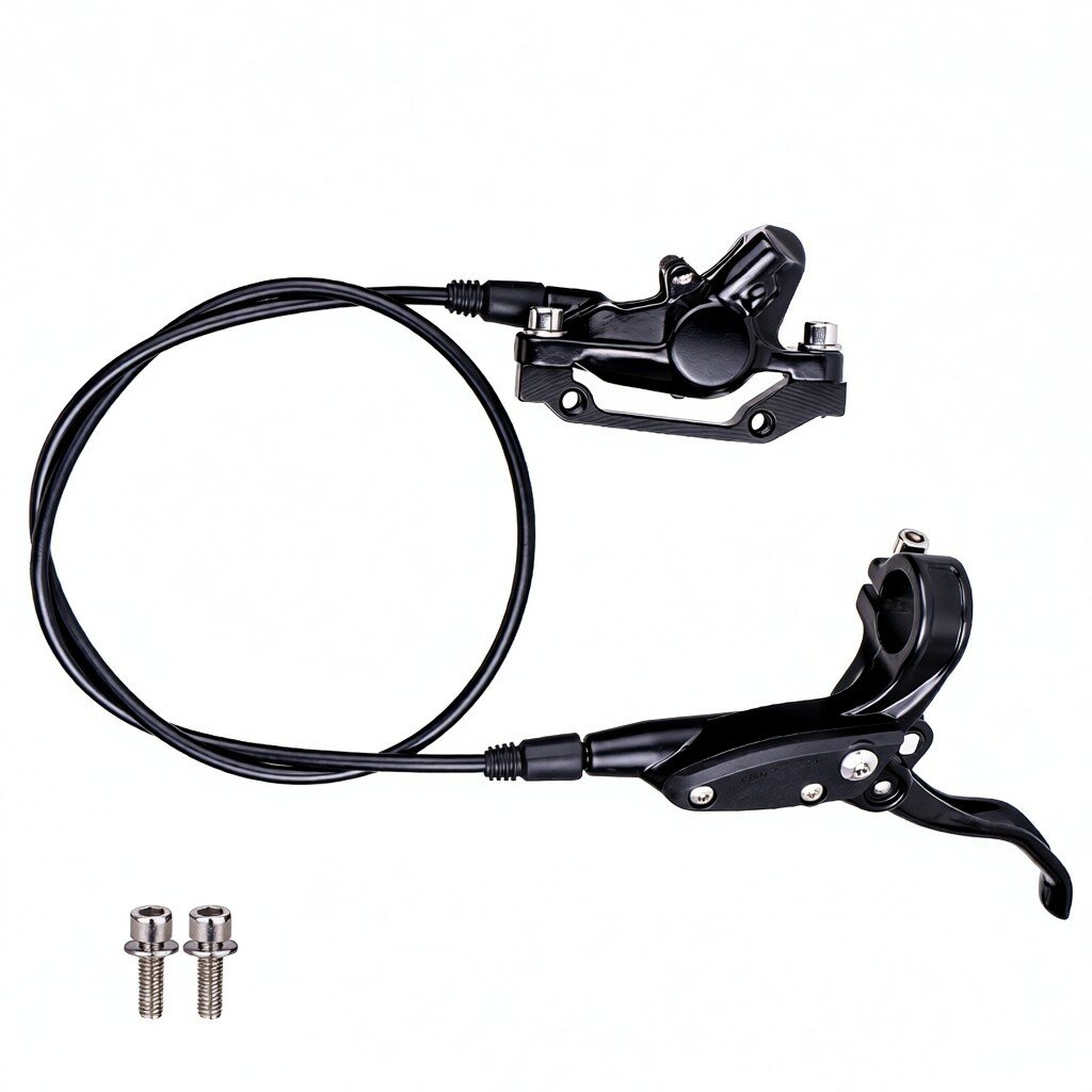 Набор для модернизации гидравлических тормозов велосипеда Тормоз гидравлический дисковый Горный велосипед MTB Тормоз Передний гидравлический, Черный, Алюминиевый сплав, Передний, Длина передней нефтепровода 760мм, 1 Набор переднего гидравлического