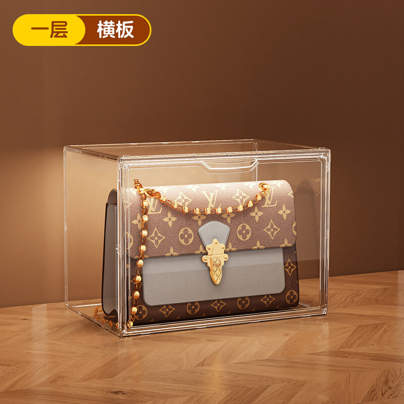⭐Коробка для хранения сумок, акриловая коробка для хранения, прозрачная коробка, коробка для хранения мелочей, коробка для хранения закусок, игрушек, стеллаж для хранения⭐