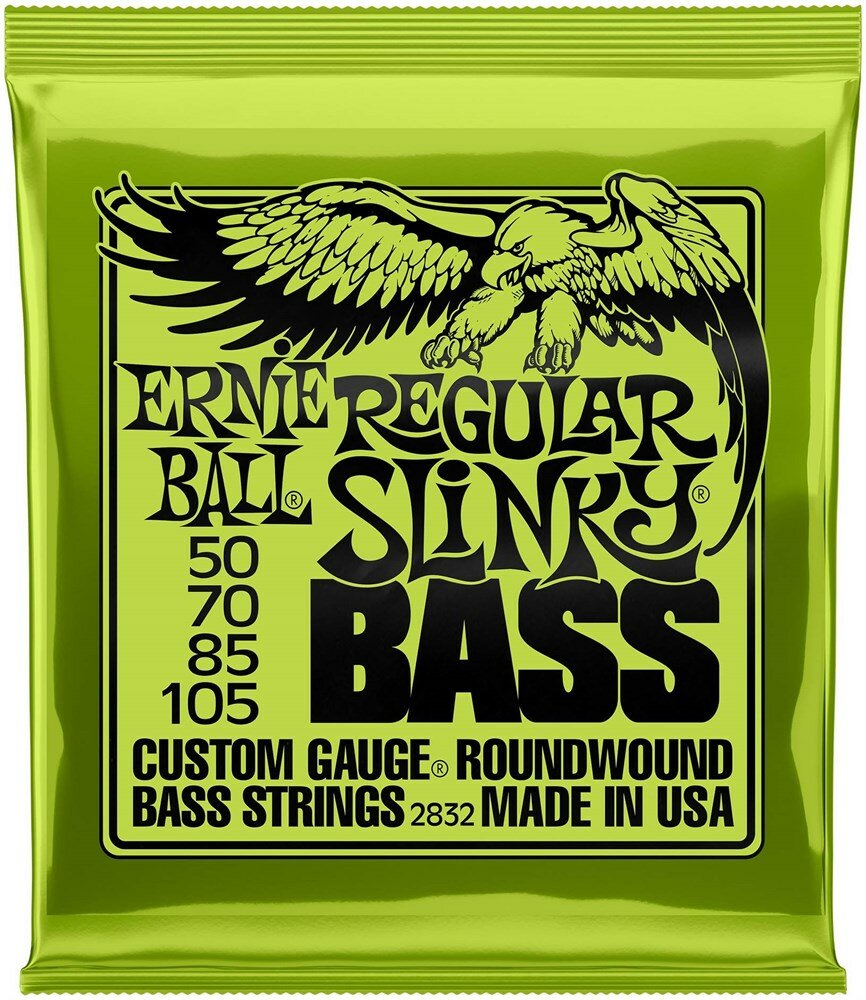 ERNIE BALL 2832 Nickel Wound Slinky Regular 50-105 - Струны для бас-гитары