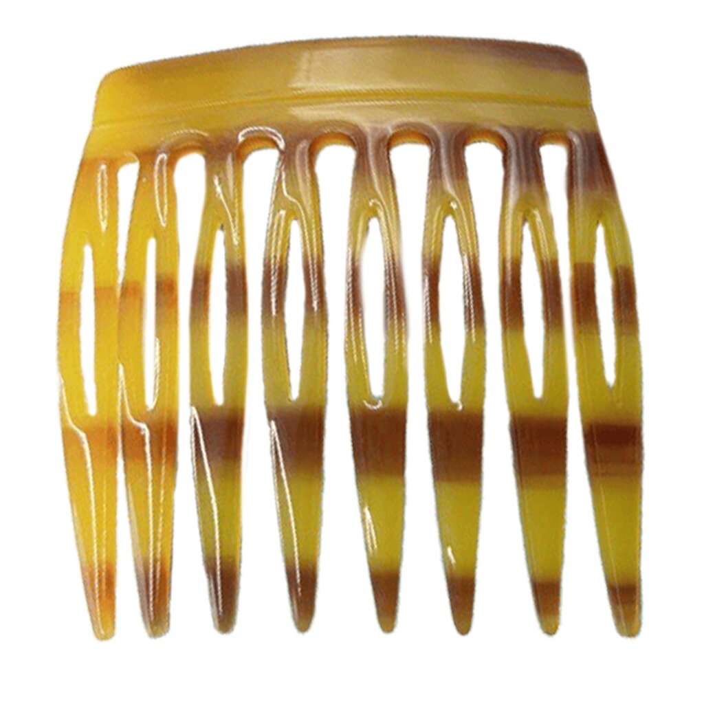 Ацетатные Аксессуары Для Волос Со Вставкой из Черепахового Панциря-Расческа-Янтарь