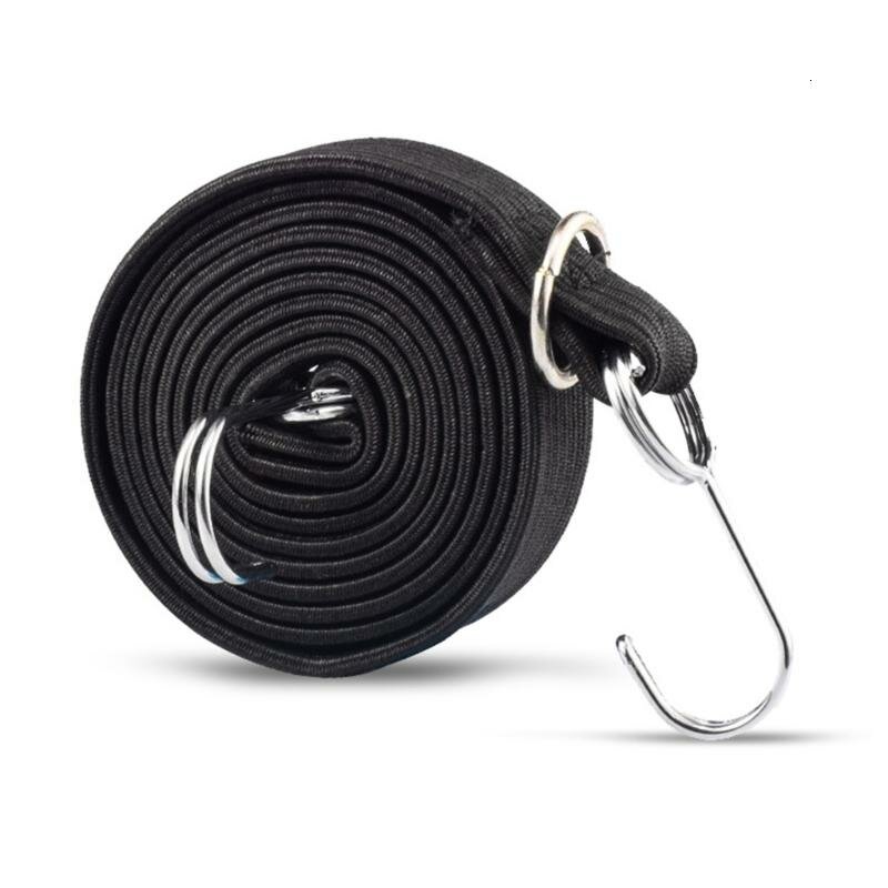 Эластичные крепёжные тросы для мотоцикла, велосипеда и снаряжения, 2 метра черного цвета