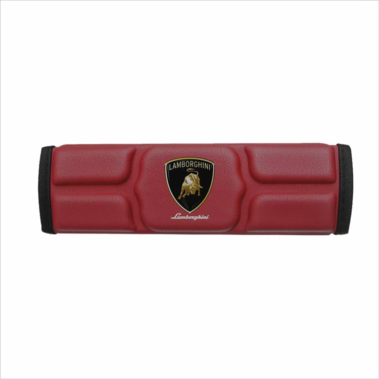 Защитный чехол для плечевого ремня безопасности Lamborghini - красный, 1 шт. для автомобильной безопасности