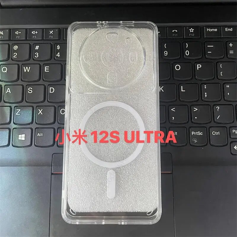 Прозрачный чехол для беспроводной зарядки Xiaomi 12S Ultra 12 Pro для Mi 12X 12S Pro 11 Ultra для Magsafe Magnetic Magsafing Cover