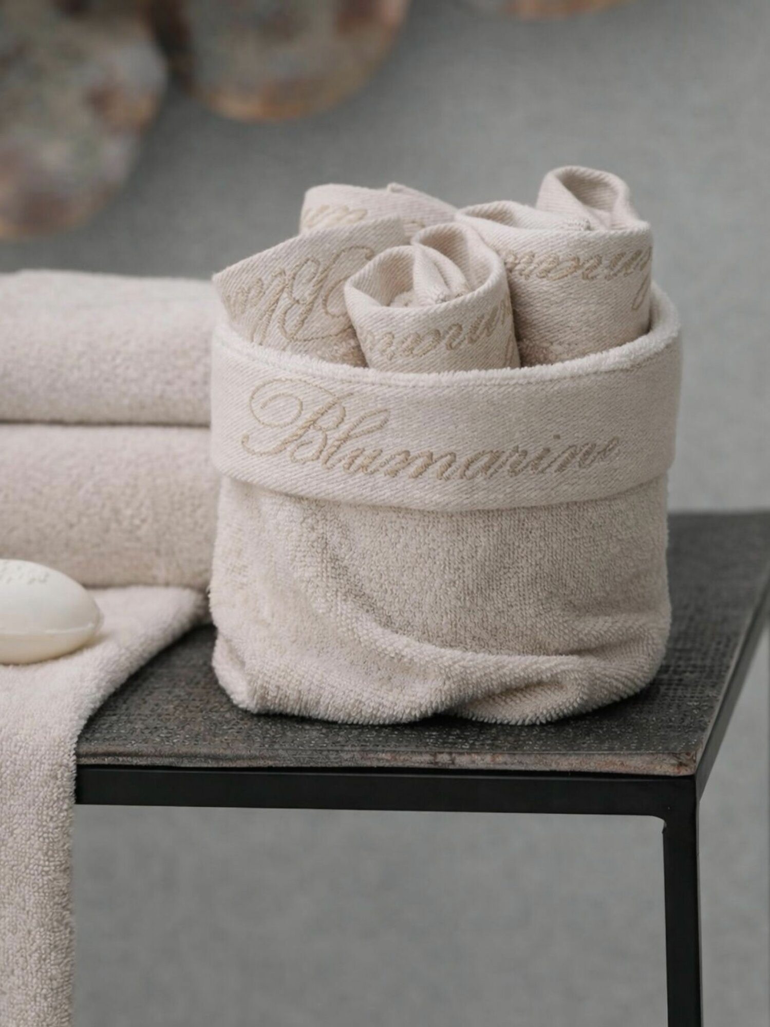 Корзинка сет из 4 полотенец Blumarine home collection SPA