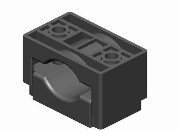 Кабельное крепление EKF одиночное, диаметр 25-40 мм