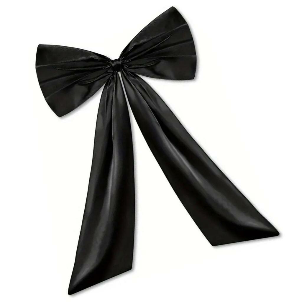 Массивный бантик для праздника, Черный