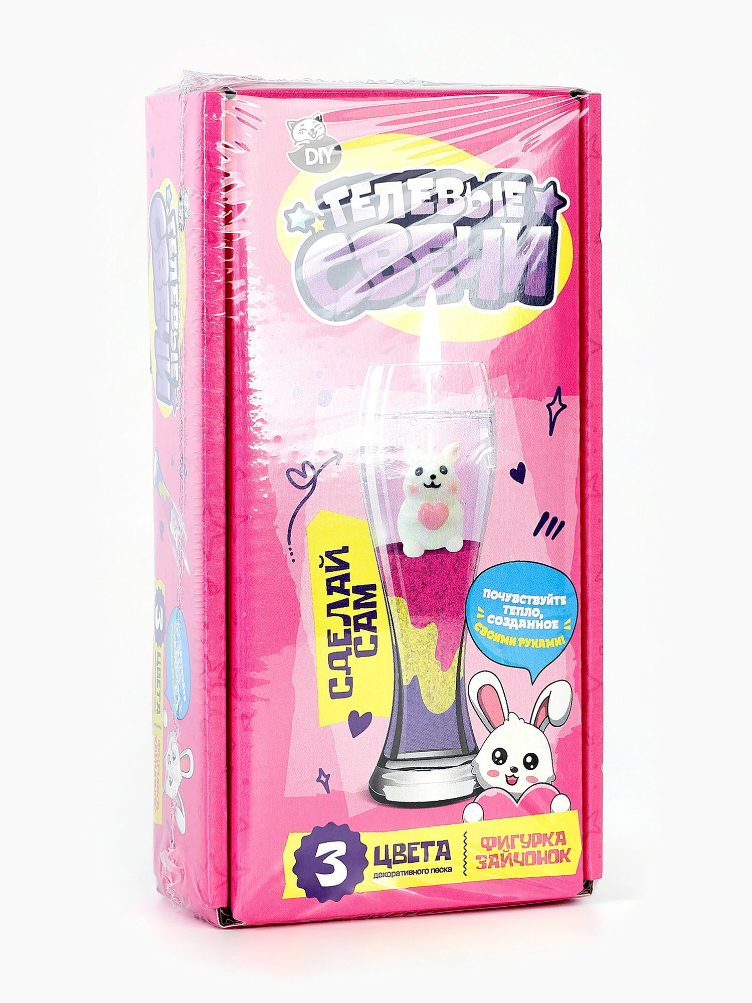 Свеча своими руками. Создание гелевой свечи "Зайчонок", набор для творчества