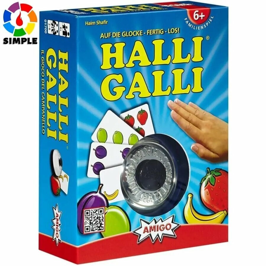Board Game AMIGO Halli Galli on The Bell Complete Los! Card Game Карточная игра Настольная игра