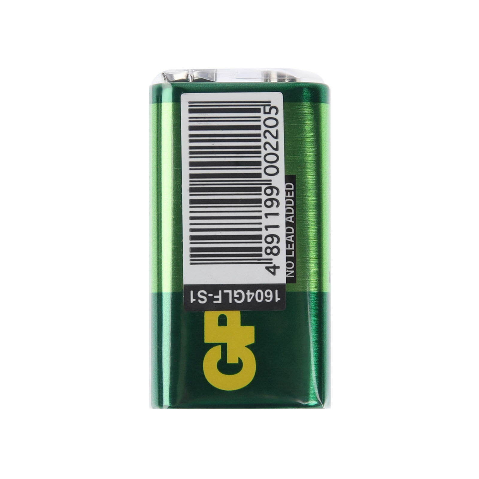Батарейка солевая Greencell Extra Heavy Duty, 6F22-1S, 9 В, крона, спайка, 1 шт.