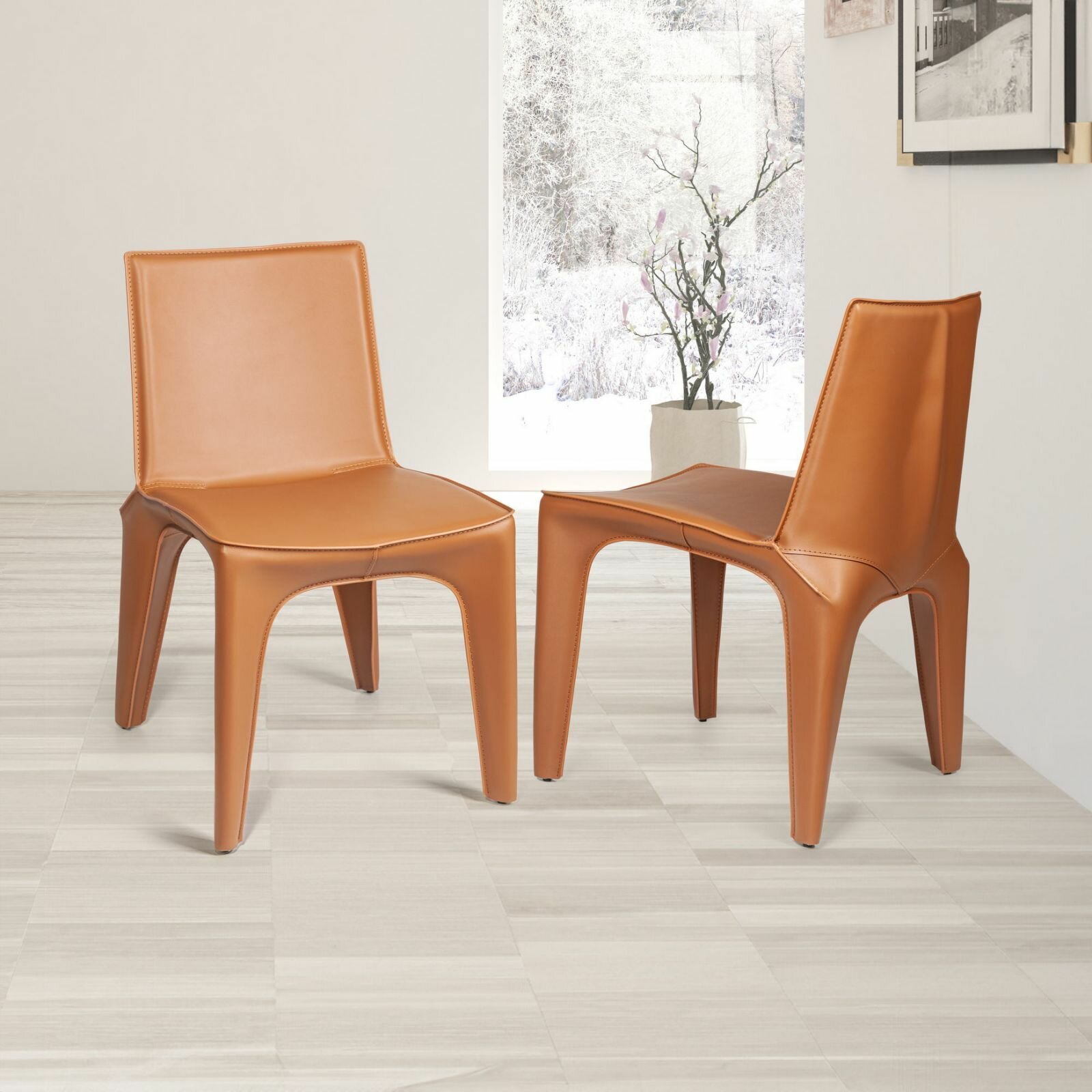 Стул Bocca Top Concept коричневый, пластик, мягкое сиденье, без подлокотников — фото 1