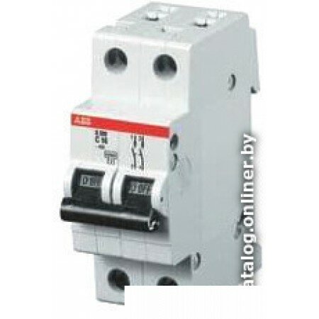 Выключатель автоматический ABB S 202 2P С 1А 6кА 2M 2CDS252001R0014