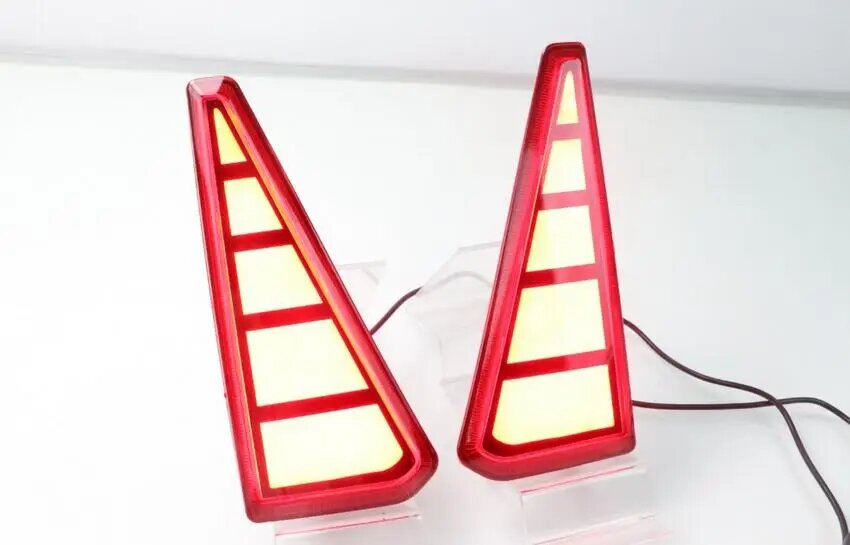 Для Toyota NOAH VOXY 80 Series 2 шт. многофункциональный автомобильный 12 В светодиодный задний бампер противотуманная фара стоп-сигнал декоративная лампа заднего бампера Type B