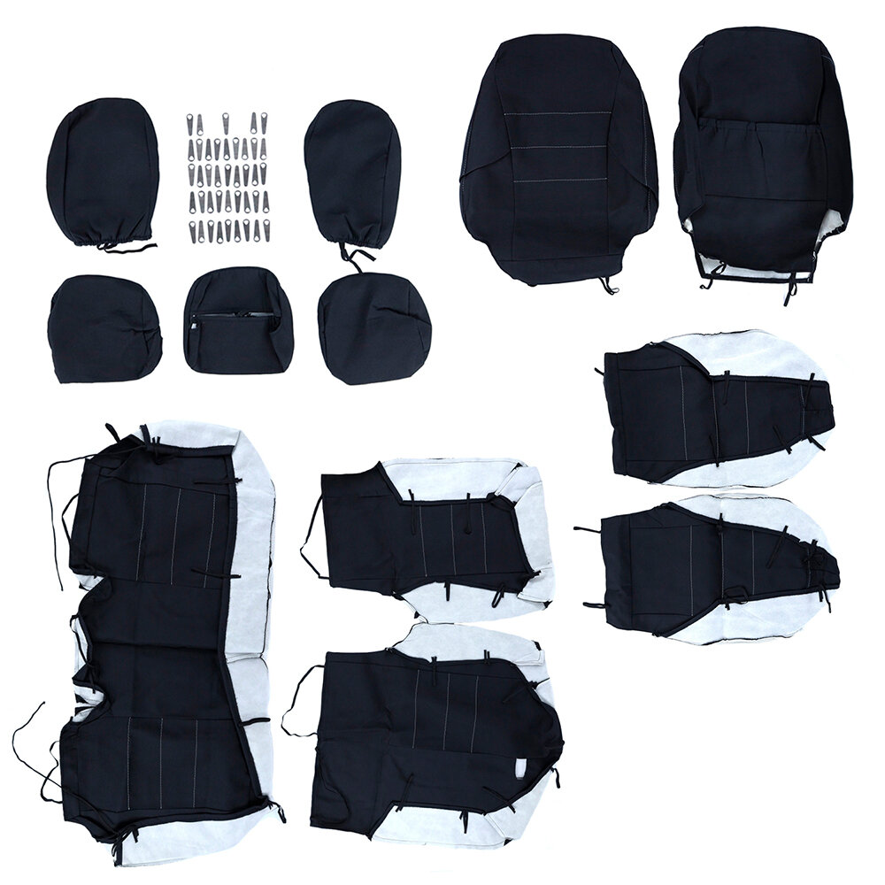 Чехлы на сиденья кт. LADA Vesta (Standart, Classic, Comfort), текстильные (LECAR)