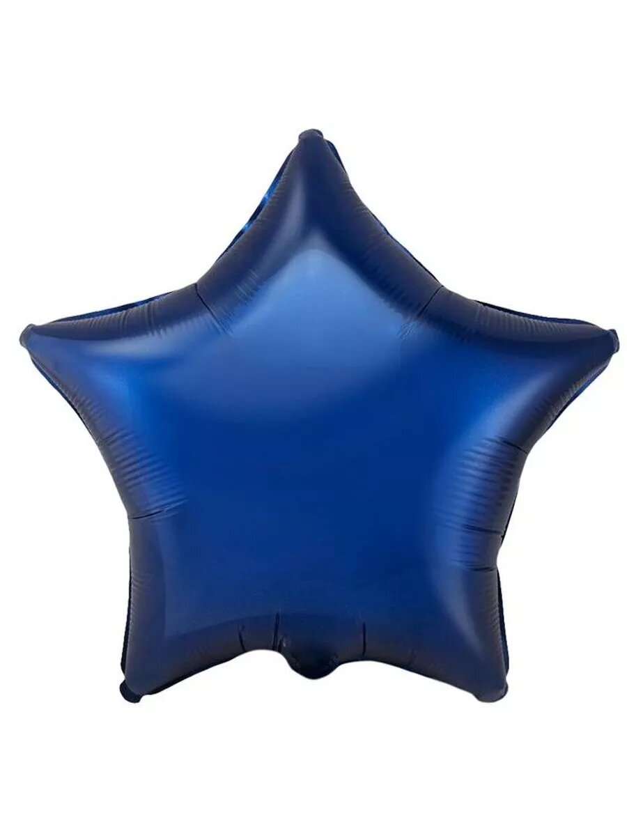 Звезда Темно-синий / Navy Blue, фольгированный шар (18"/46 см ) 1 шт. / FLEX METAL, Испания