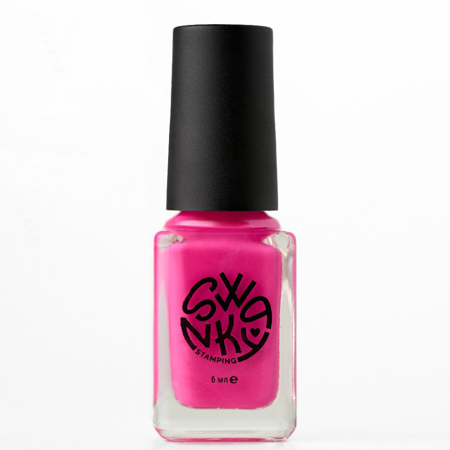 Лак для стемпинга Swanky Stamping №S98 - Ярко-розовый, 6 мл