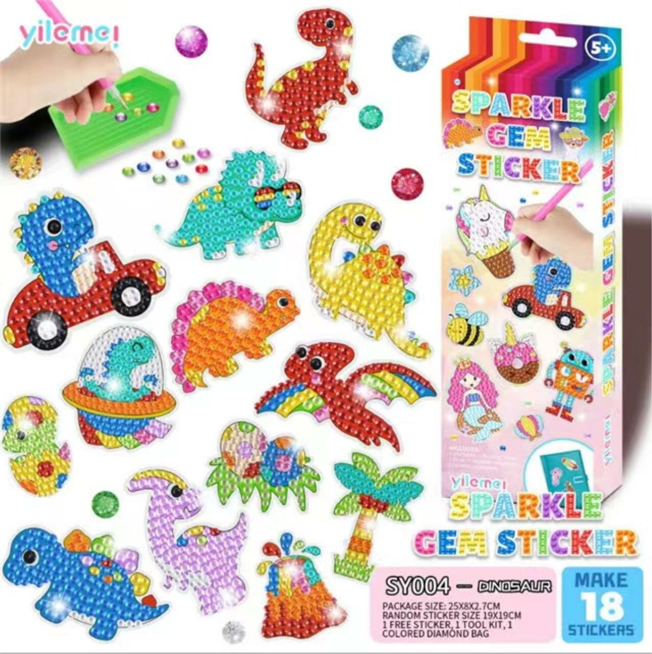 Алмазная мозаика Дракончики 18 деталей