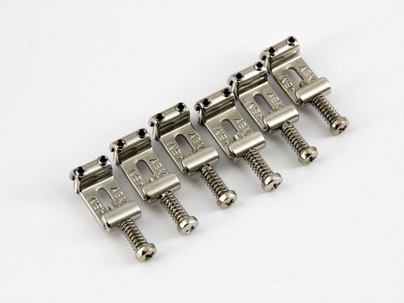 Набор седел для электрогитары ABM PVS-S, 6 шт, никель