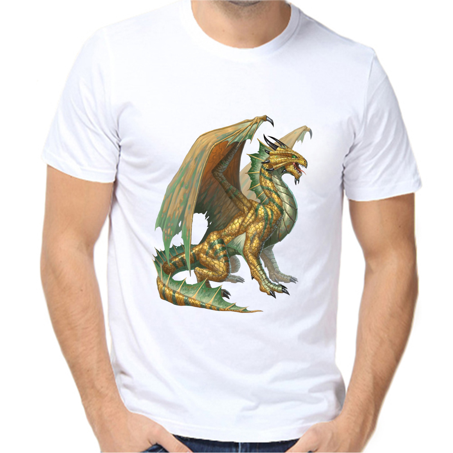 Футболка с рисунком дракона