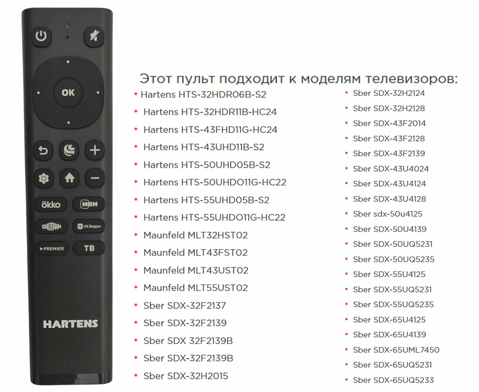 Пульт для Hartens AN2404081, AN2404091