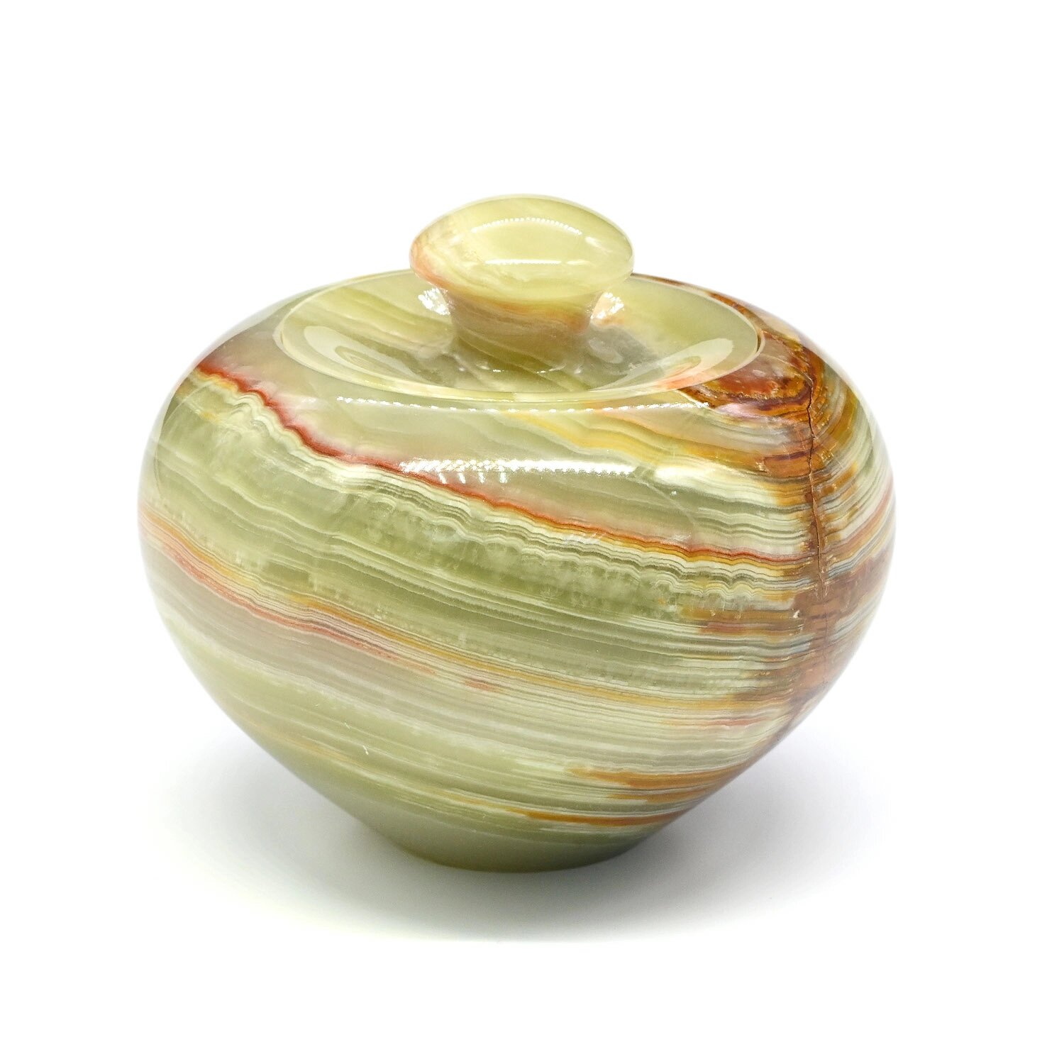 Шкатулка из оникса 100*100*85мм .