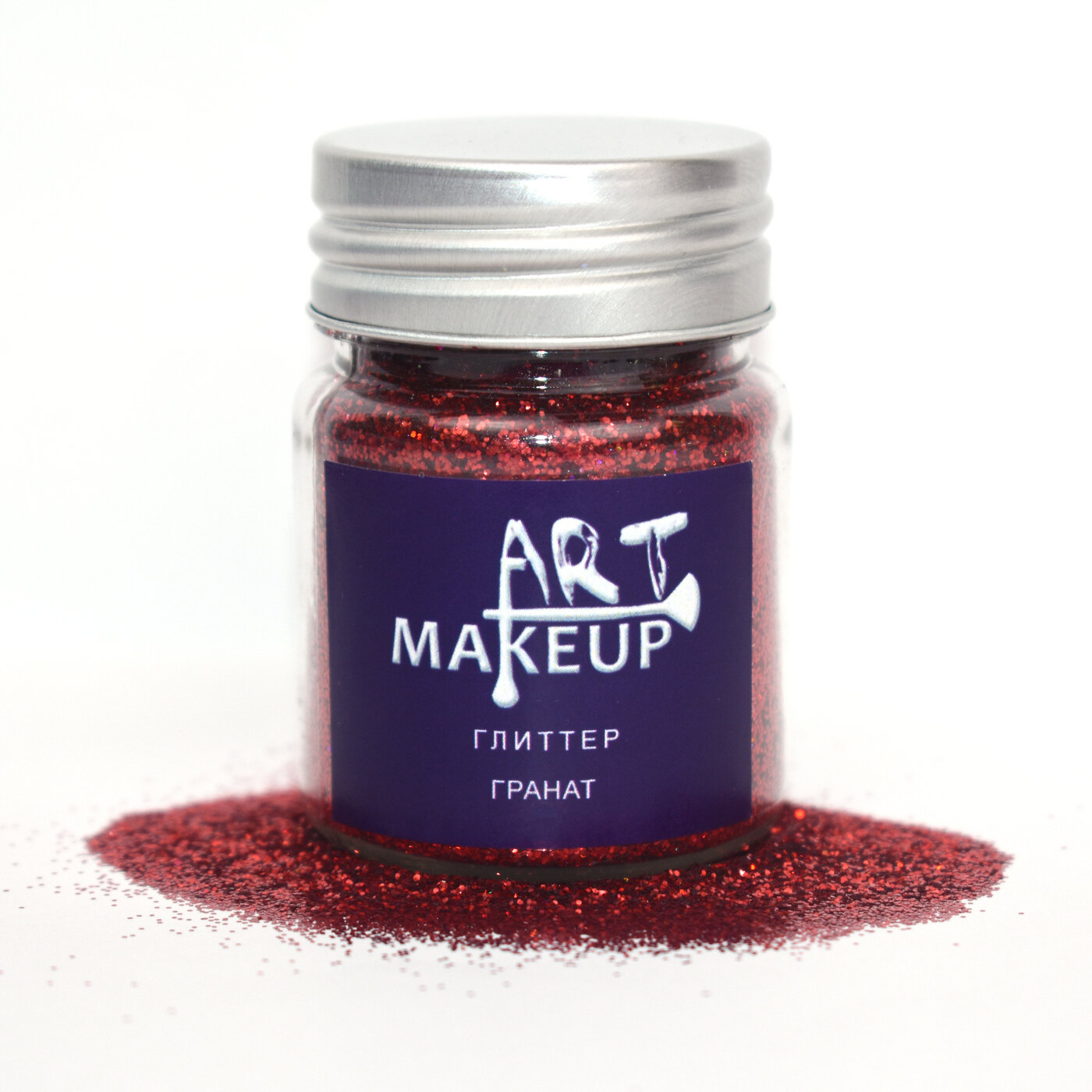Глиттер блестки для лица и тела Artmakeup, Гранат