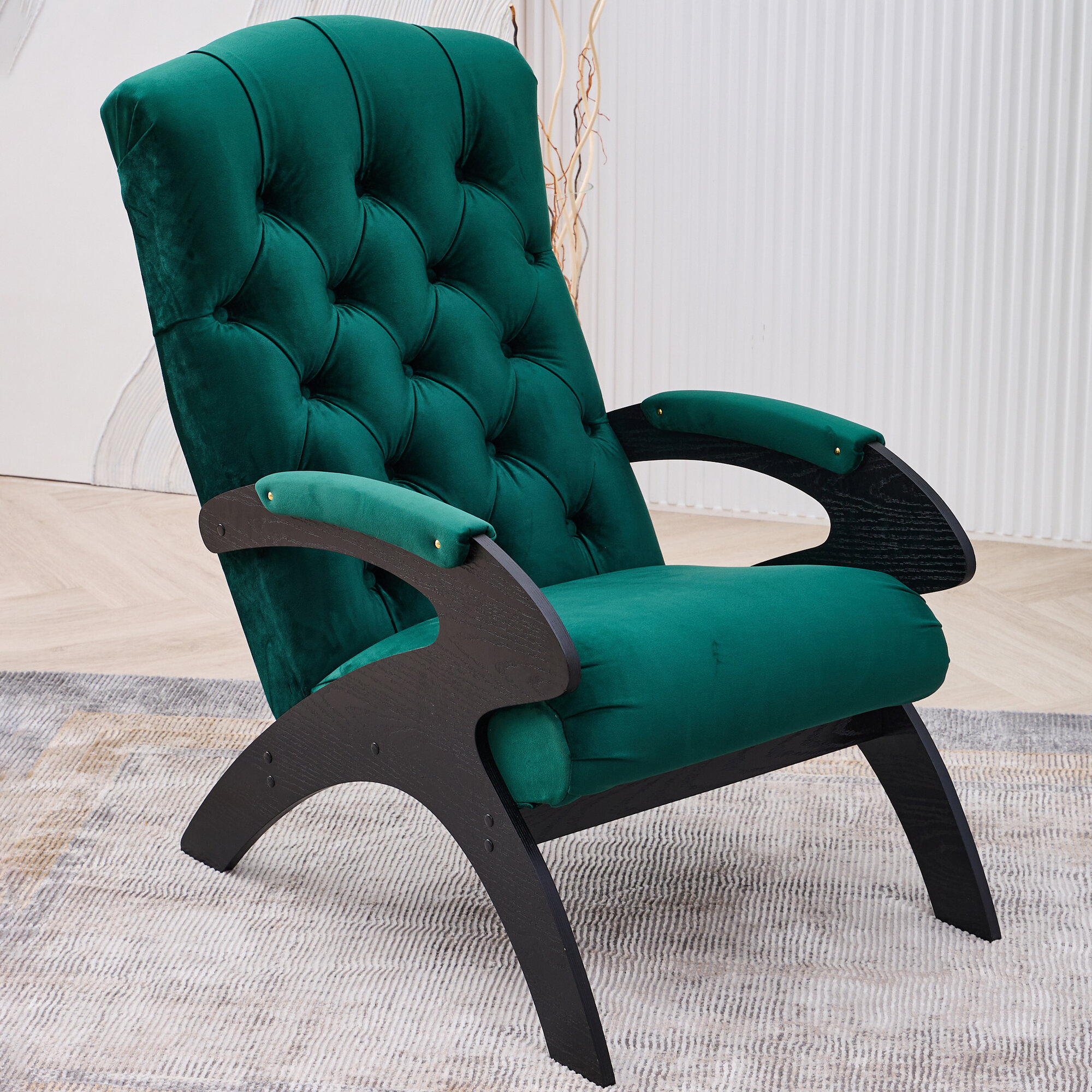 Кресло для отдыха Герцог (Изумруд, Венге)