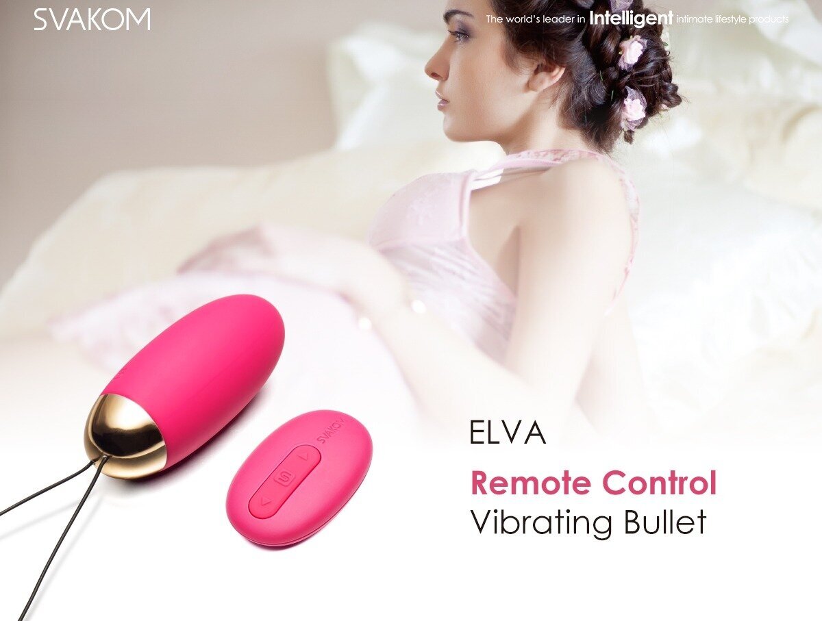 Elva Винно красный Вибростимулятор со встроенным аккумулятором, 2 года гарантии