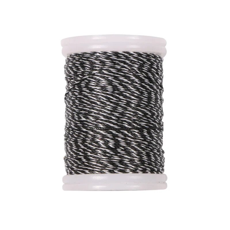 Toparchery-UPE веревка для лука 0,4 мм 110 метров Белый, black-white