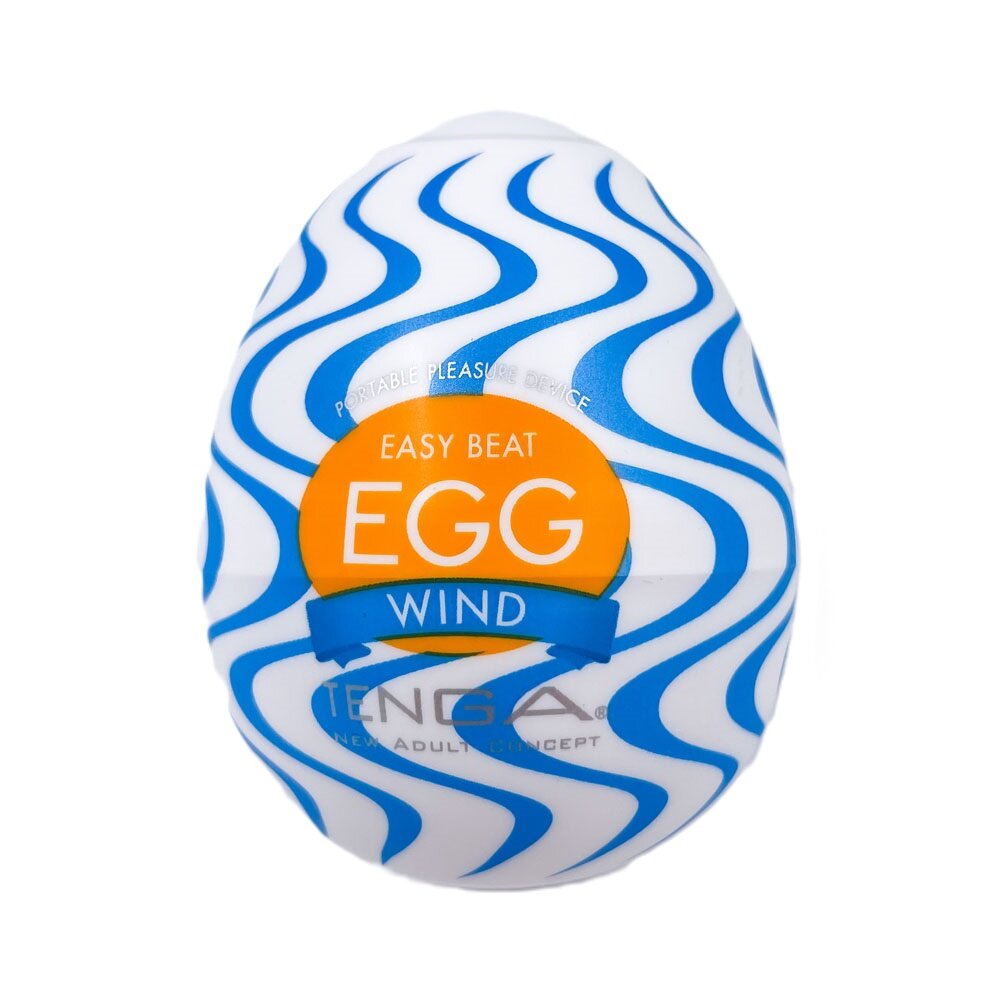 Мастурбатор-яйцо «Tenga Egg WONDER WIND»с рельефом в виде волн