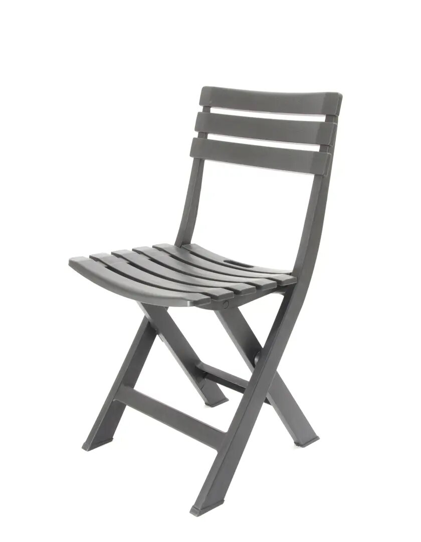 Стул садовый складной Марсель 34x41x79 см полипропилен графит