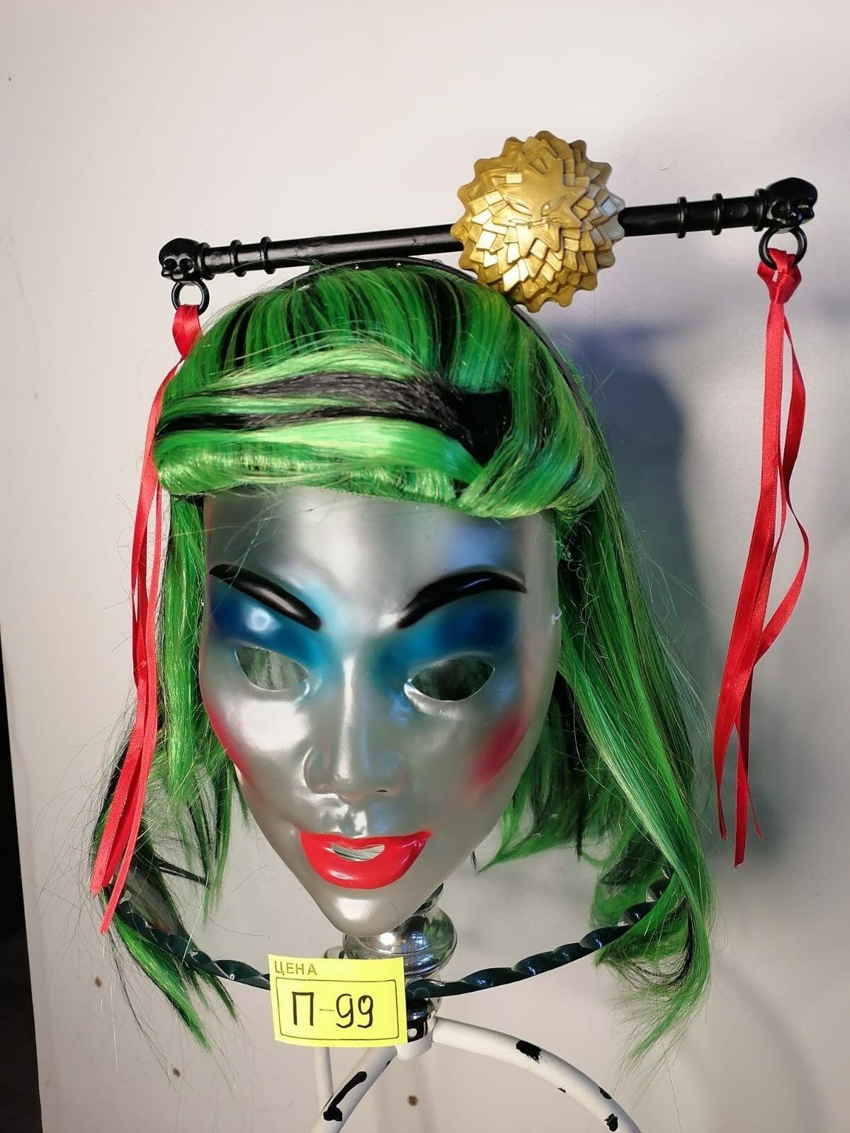 П99 парик карнавальный зеленый