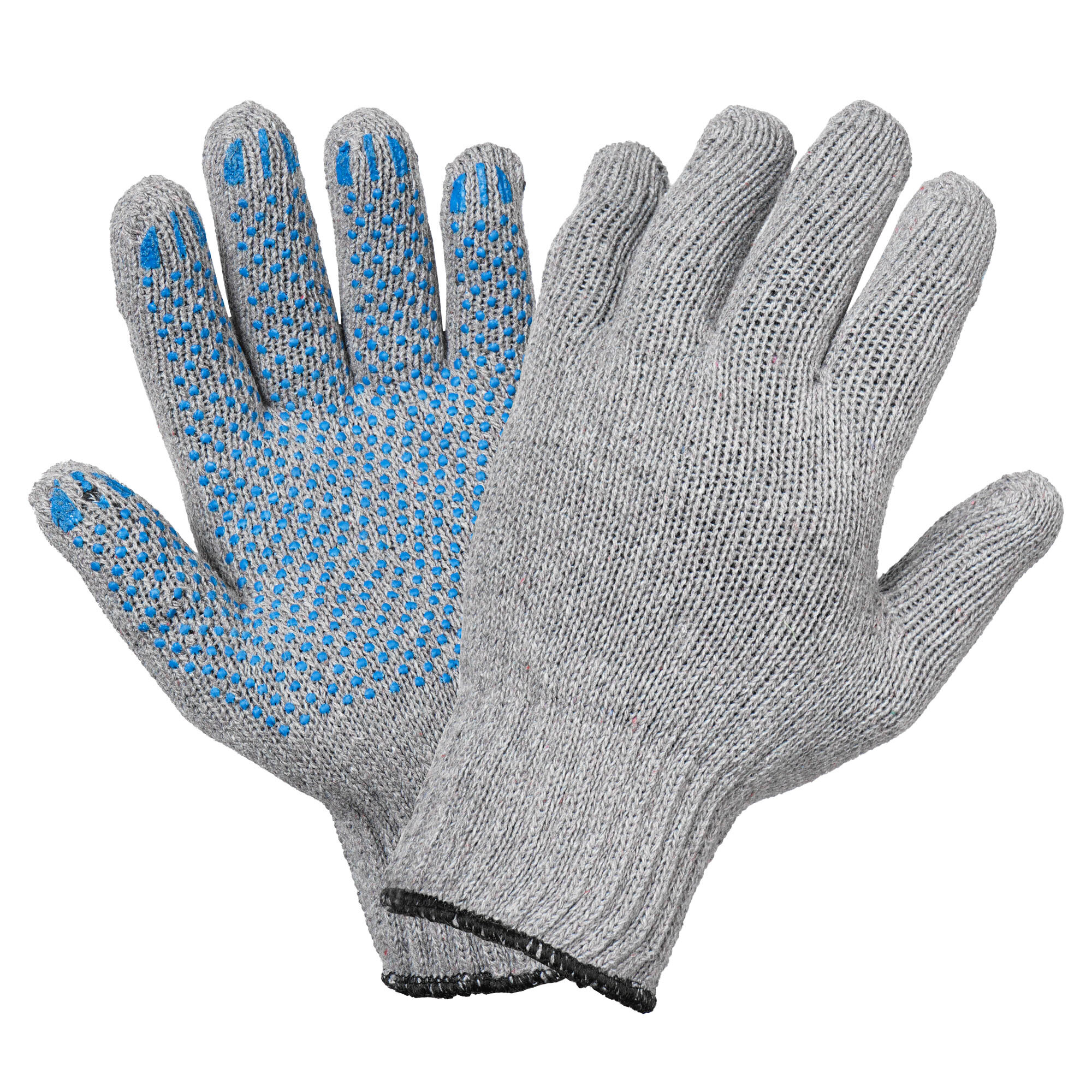 Airline перчатки трикотажные хб с пвх покрытием, двойн, серые, (1 пара) 7,5 класс/125г, мод.602 adwg030