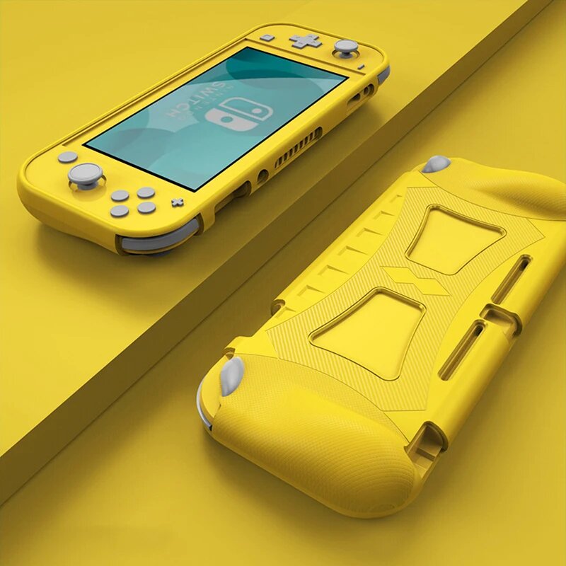 Противоударный силиконовый чехол для Nintendo Switch Lite Upingzi Желтый, Yellow