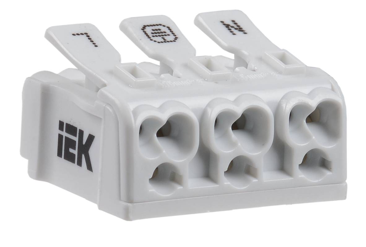 Клемма пружинная соединительная КСП3-L+N+PE IEK