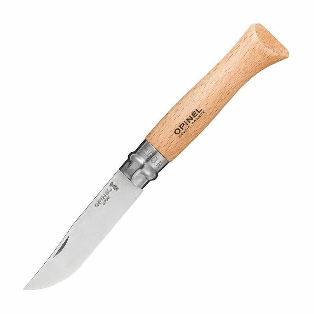 Нож Opinel №9, нержавеющая сталь, дуб, коробка.